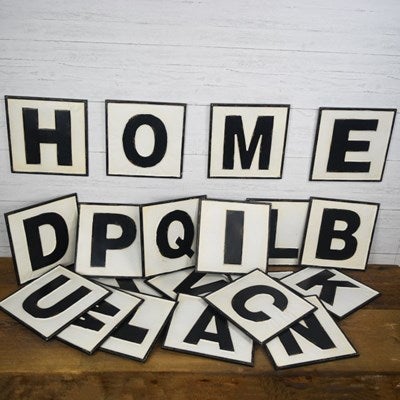 Cooper & Co Tin Alphabet Letters | The Mill Storehouse, LLC