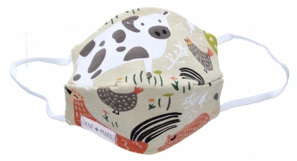 JM Kids Farm Animal Face Mask | The Mill Storehouse, LLC