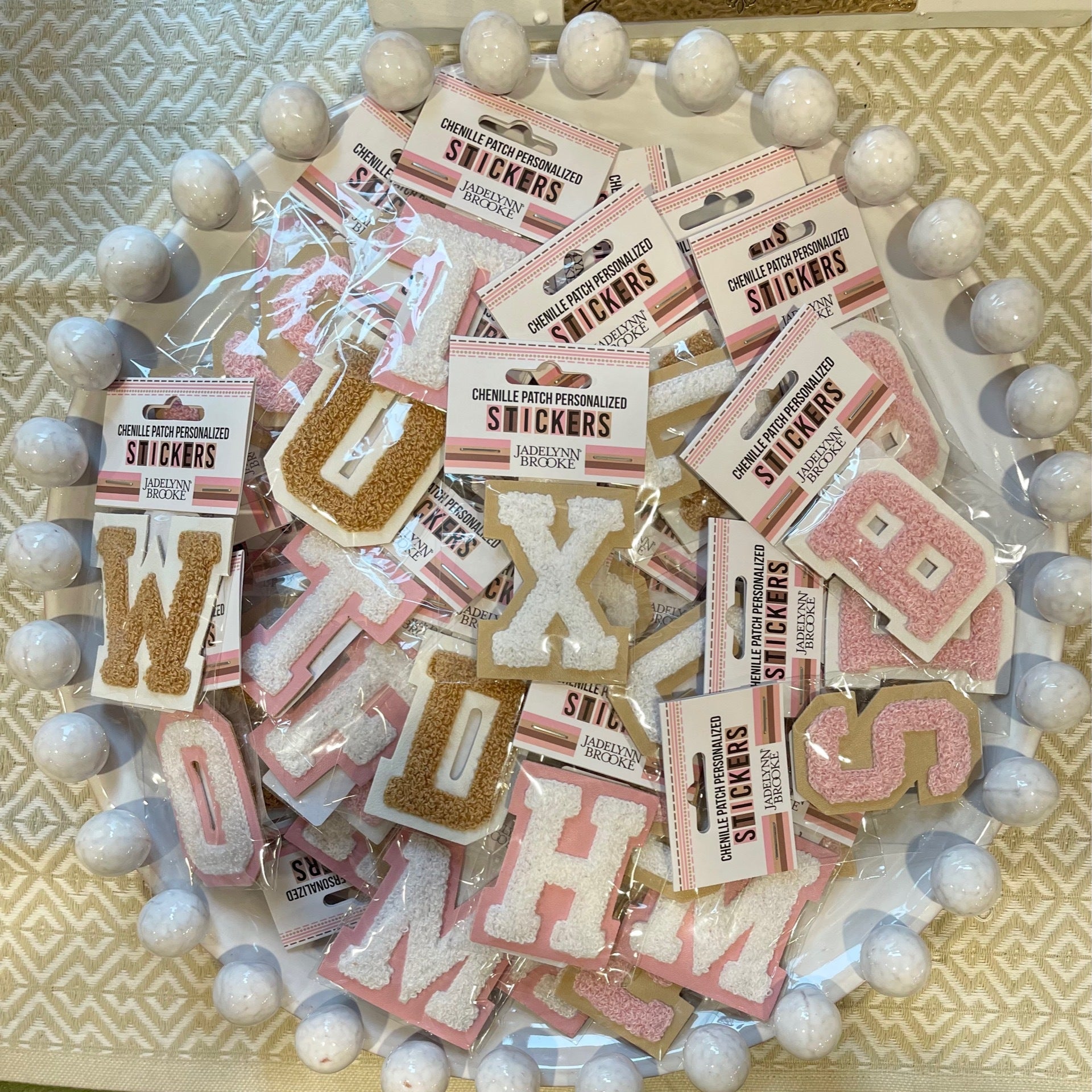 Chenille Sticker Letters | The Mill Storehouse, LLC